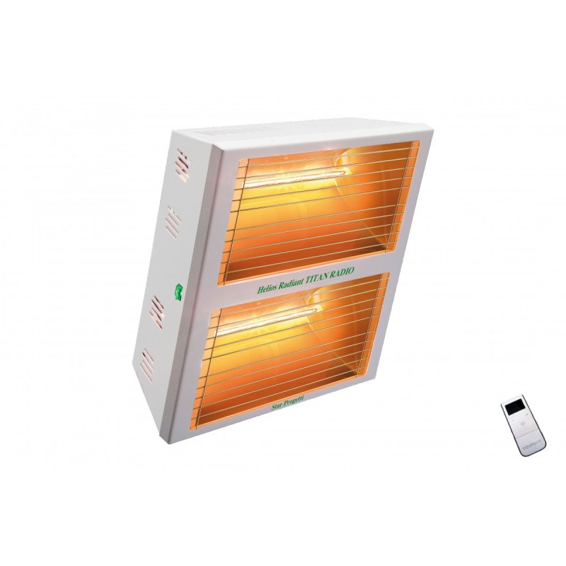 Chauffage radiant électrique vertical avec télécommande 4000W TITAN ...